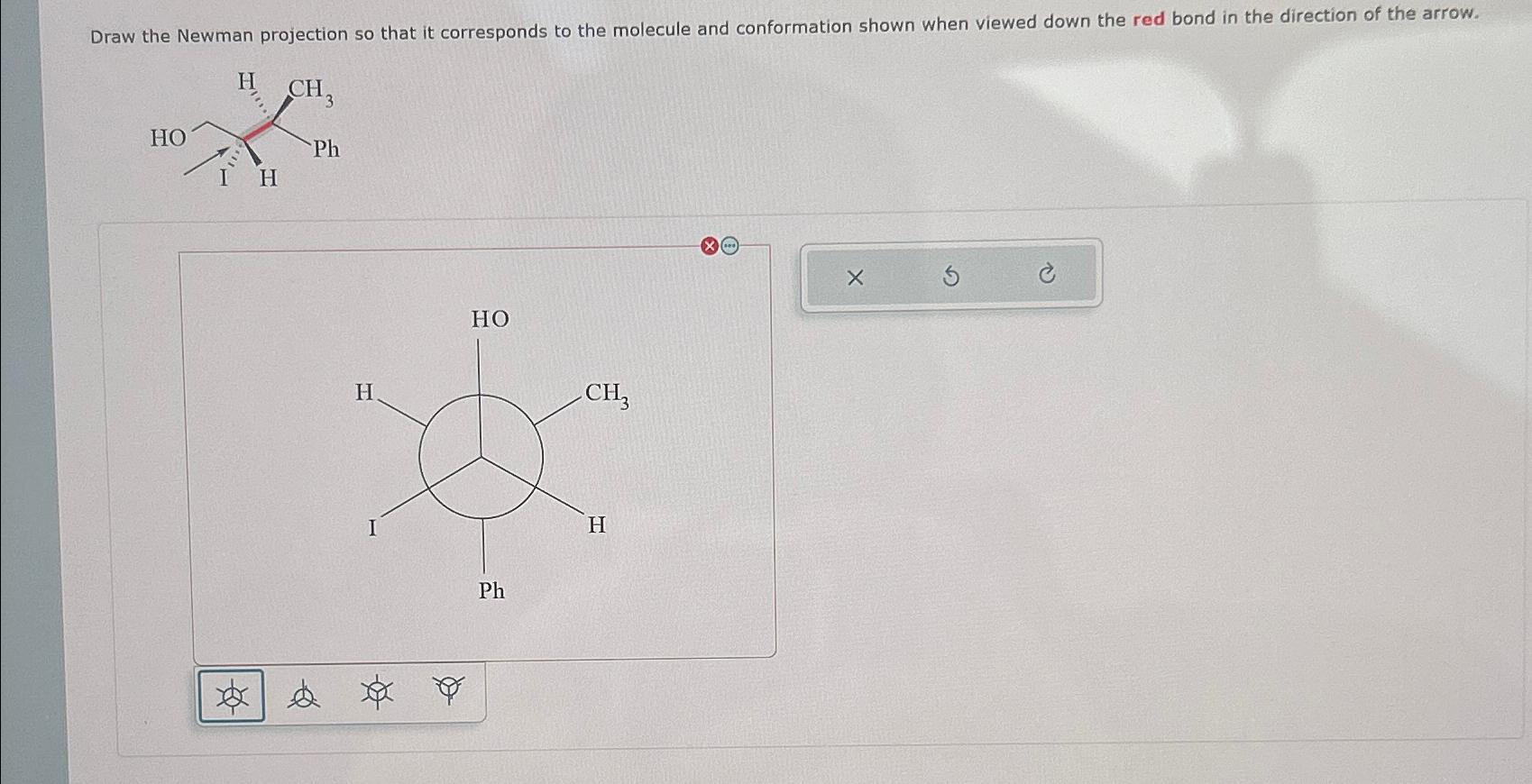 Solved Newman projection | Chegg.com