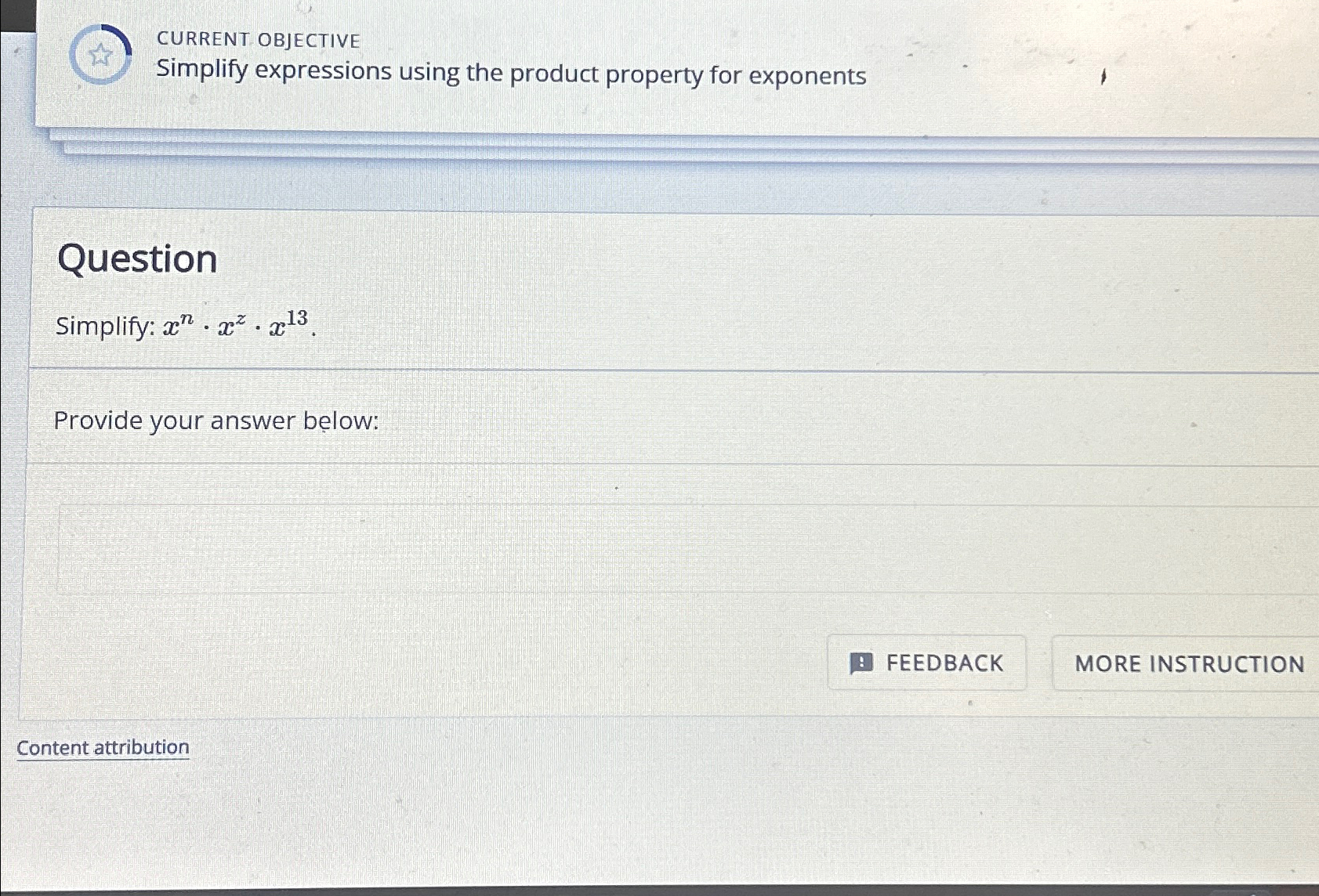 Solved CURRENT OBJECTIVESimplify expressions using the | Chegg.com