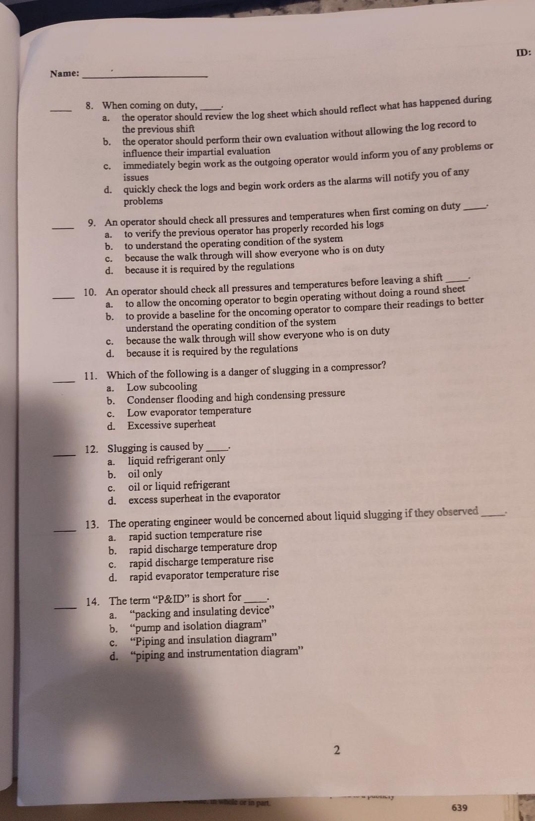 Solved HVAC QUESTION: RETA BOOK 1 CHAPTER 6 OPERATION AND | Chegg.com