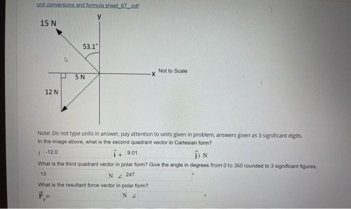 Solved unit conversions and formula sheet 67,pdf Note: Do | Chegg.com