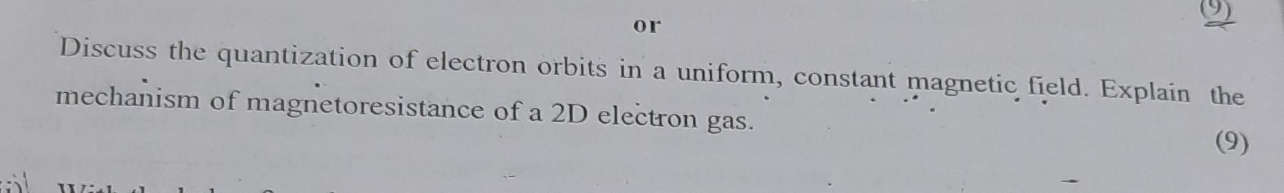 Solved Discuss the quantization of electron orbits in a | Chegg.com