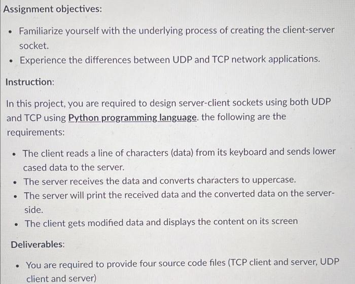 Solved Assignment objectives: . • Familiarize yourself with | Chegg.com