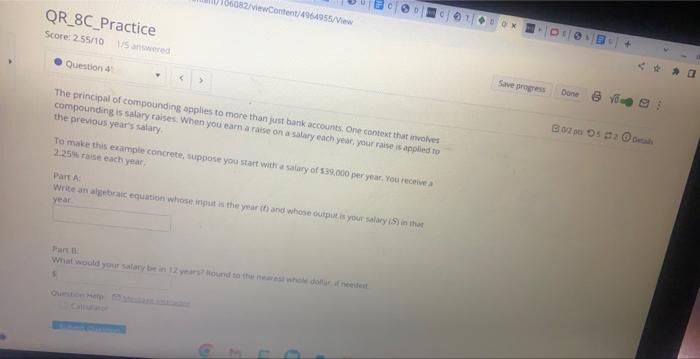 Solved The principal of compounding applies to more than | Chegg.com