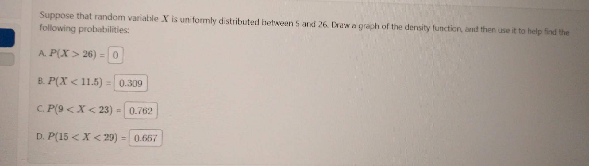 Solved Suppose that random variable X is uniformly | Chegg.com