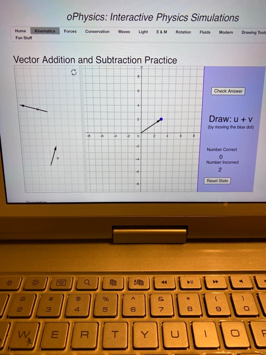 Solved oPhysics: Interactive Physics Simulations Kinematics | Chegg.com