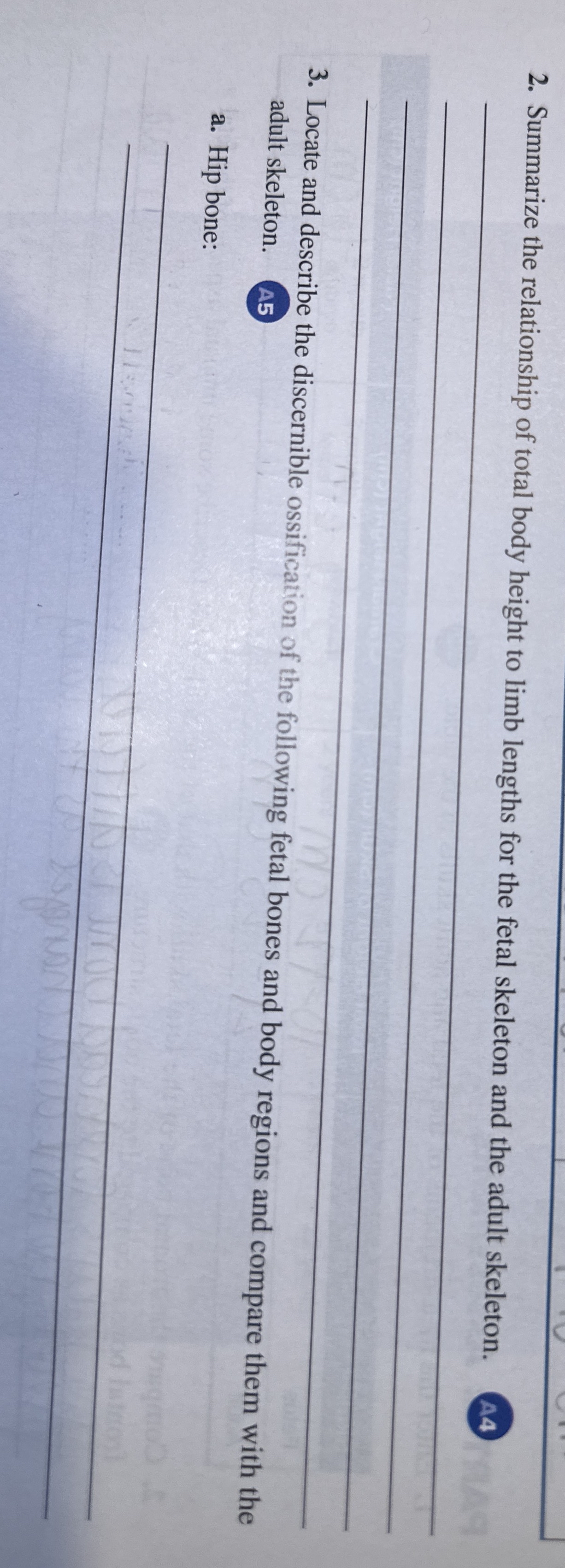 Solved Summarize the relationship of total body height to | Chegg.com