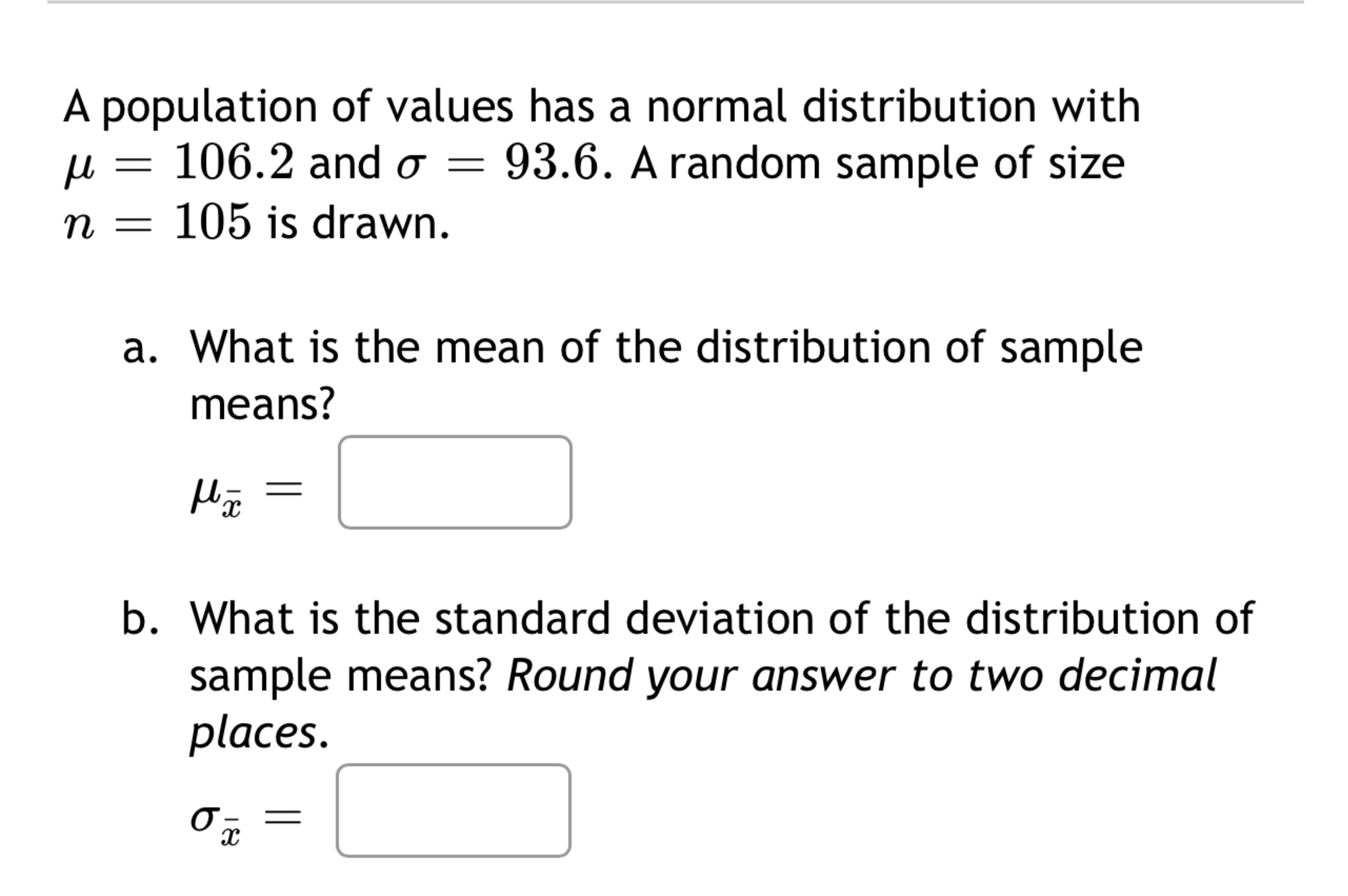 Solved A population of values has a normalA population of | Chegg.com