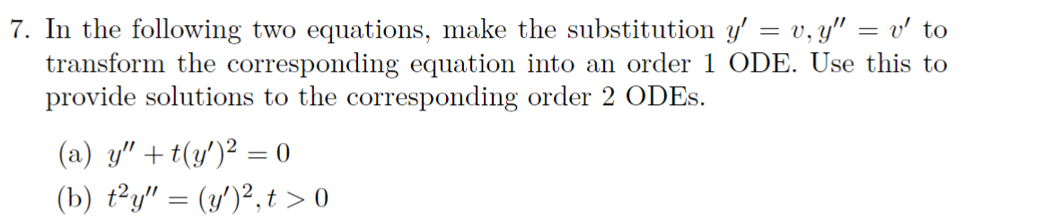 Solved In the following two equations, make the substitution | Chegg.com