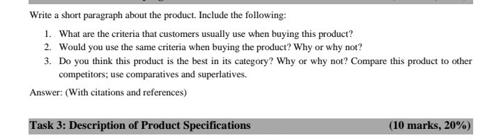 Write a short paragraph about the product. Include | Chegg.com