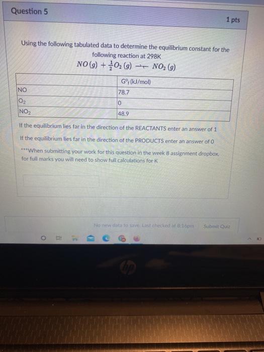 Solved Question 5 1 pts Using the following tabulated data | Chegg.com