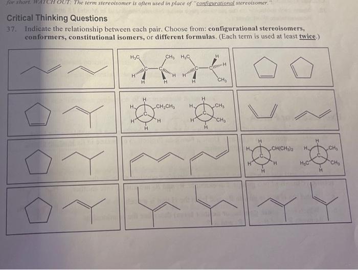 Solved Critical Thinking Questions 37. Indicate the | Chegg.com