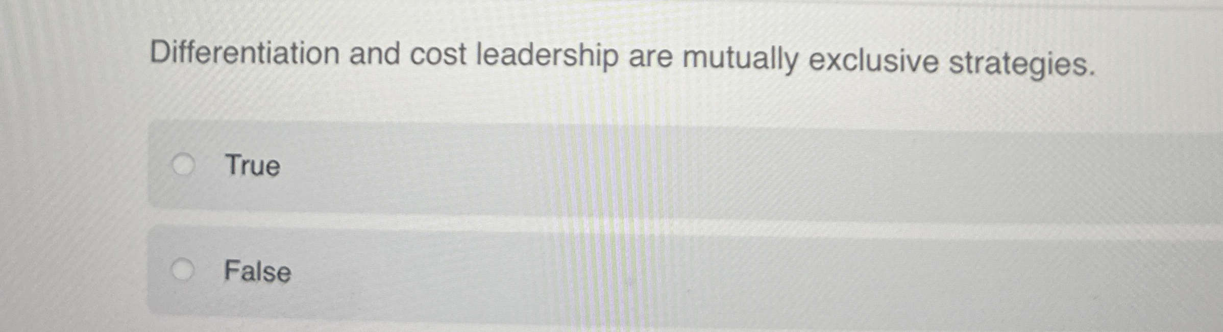 Solved Differentiation and cost leadership are mutually | Chegg.com
