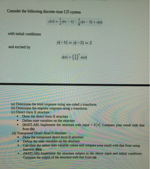 Solved Consider the following discrete-time LTI system yin] | Chegg.com