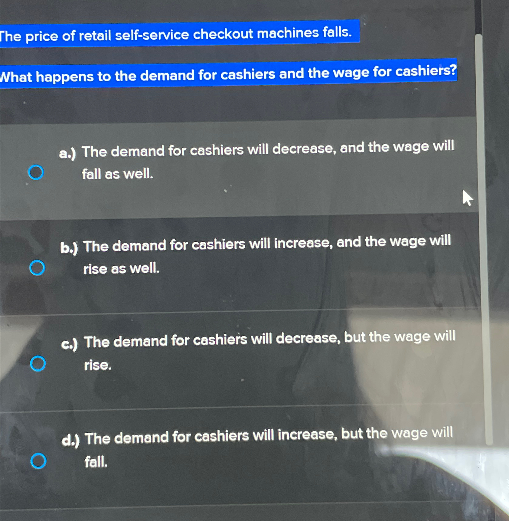 Solved The price of retail self-service checkout machines | Chegg.com