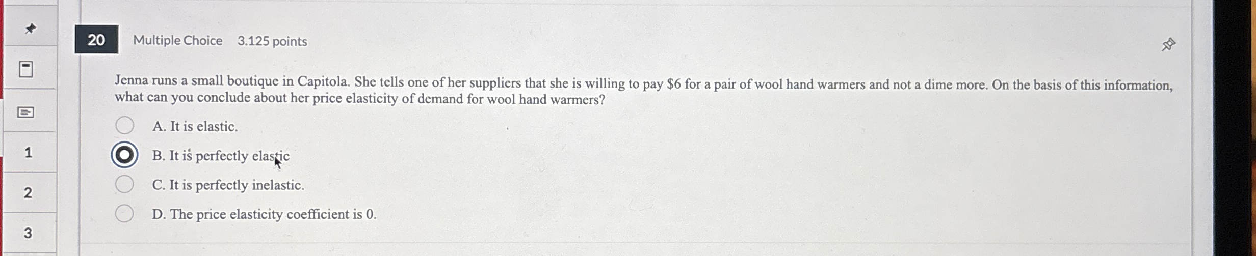 Solved Multiple Choice 3.125 ﻿pointsJenna runs a small | Chegg.com