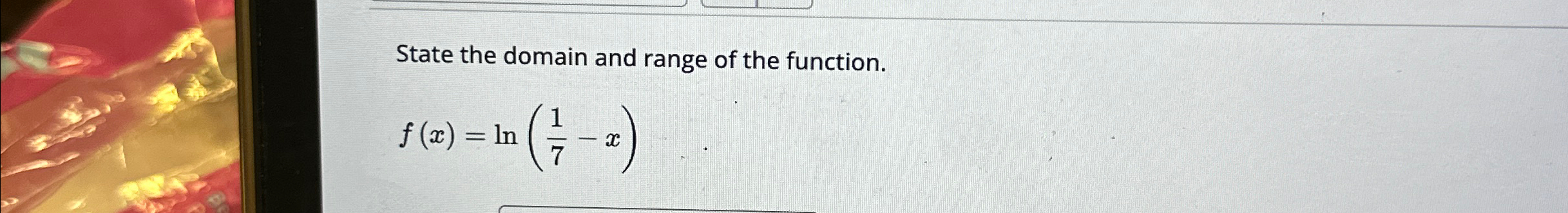 Solved State the domain and range of the | Chegg.com