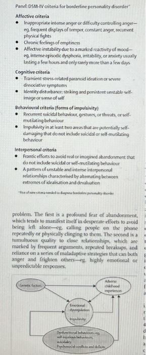 Solved Compare and Contrast DSM 4 and DSM 5 when it comes to | Chegg.com