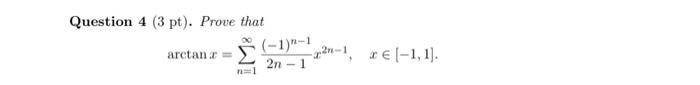 Solved Question 4(3pt). Prove that | Chegg.com Solved Question 4(3pt). Prove that | Chegg.com