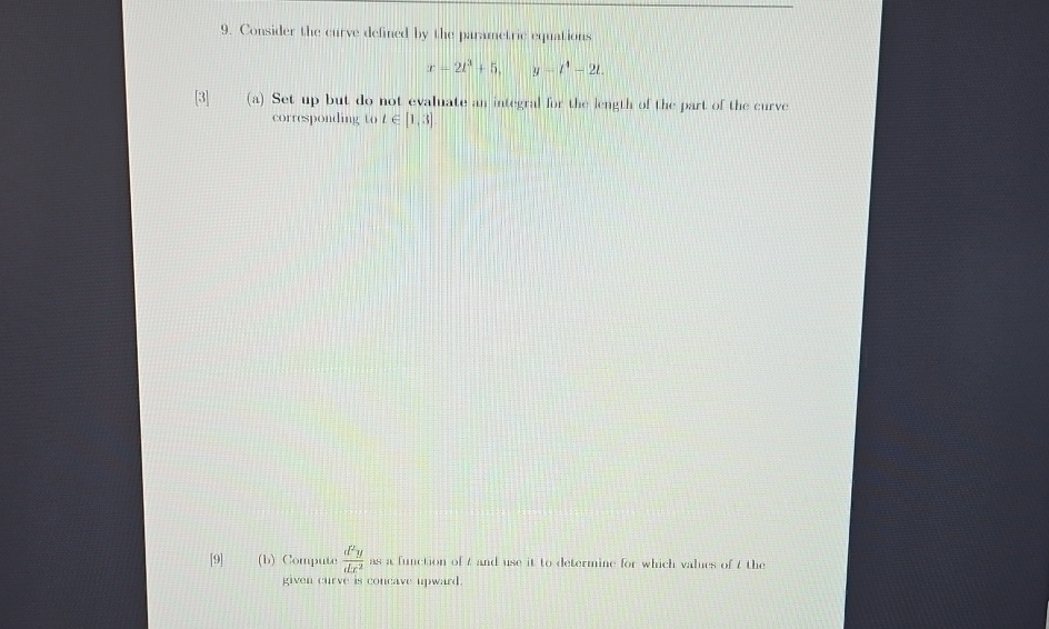 Solved Consider the curve defined by ilee pasmetrie cypat | Chegg.com