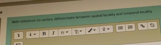 Solved with reference to caches differentiate between | Chegg.com