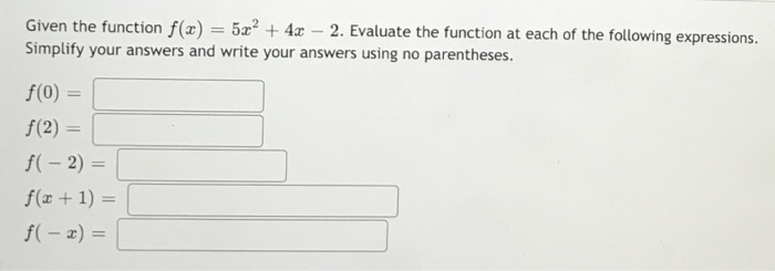 Solved Evaluating Functions 2x - 7 Calculate the following | Chegg.com