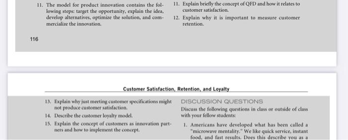 Solved this is Total Quality Management. Chapter 7. Customer | Chegg.com