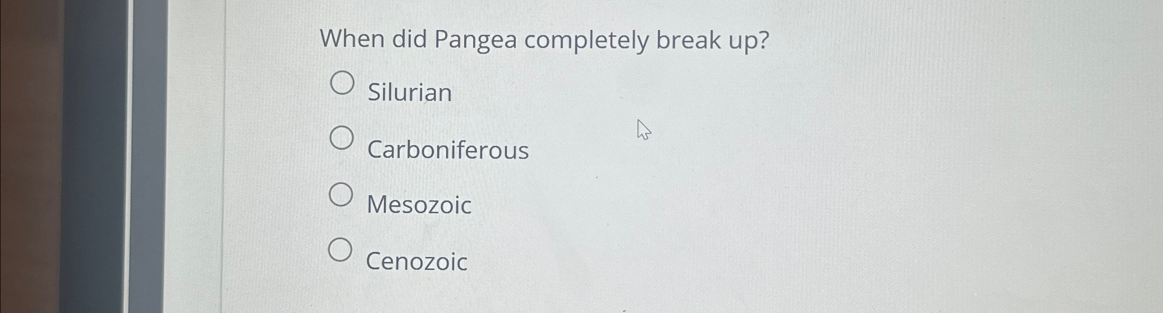 Solved When did Pangea completely break | Chegg.com