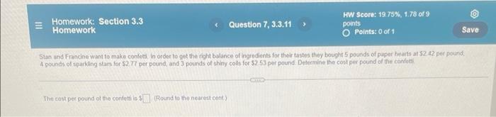 Solved Homework: Section 3.3 Homework Question 9, 3.3.RA-2 | Chegg.com