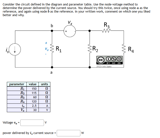 Solved Consider the circuit defined in the diagram and | Chegg.com