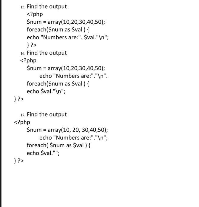 Solved 15. Find the output