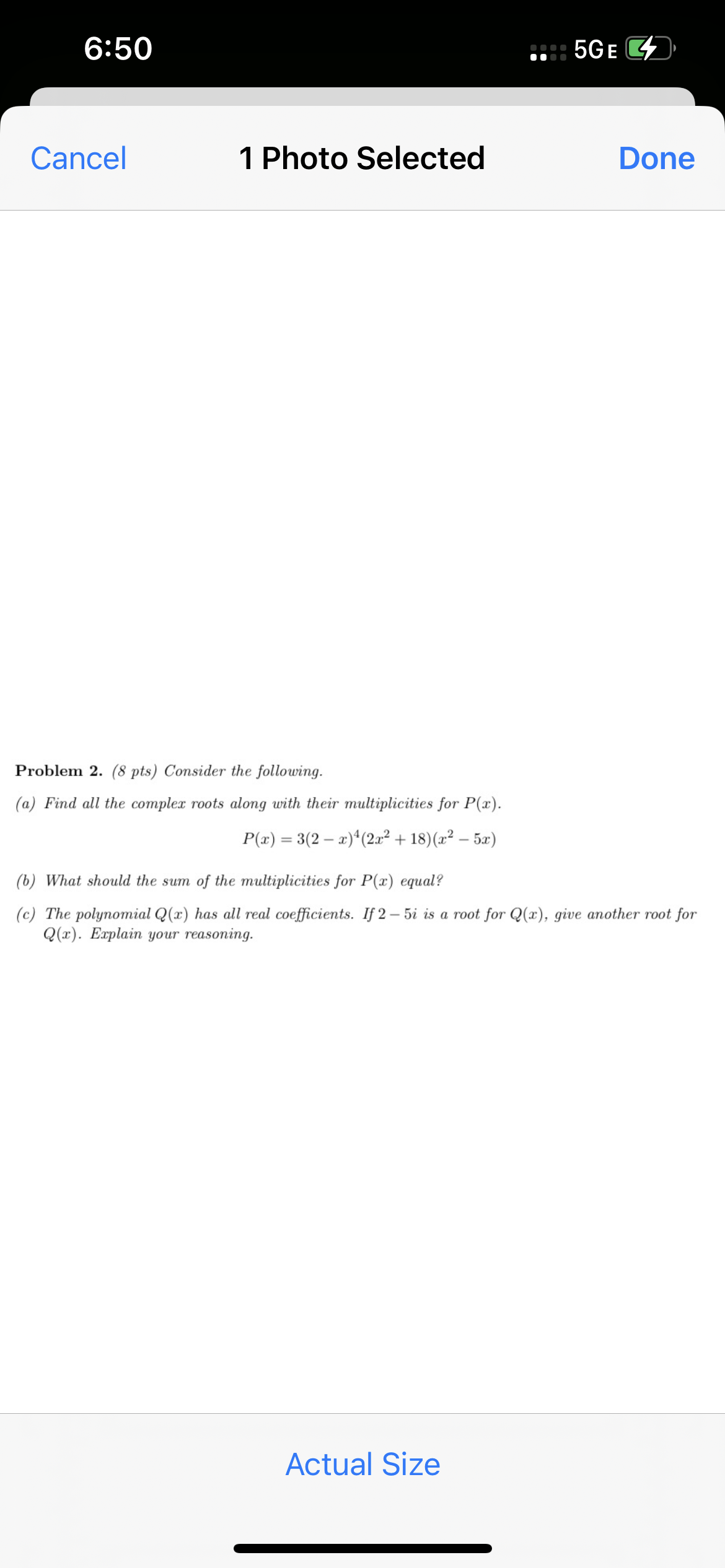 Solved Problem 2. (8 ﻿pts) ﻿Consider the following.(a) ﻿Find | Chegg.com