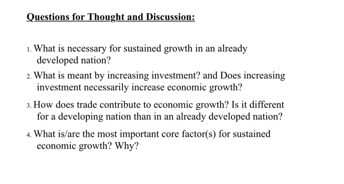 Solved Questions for Thought and Discussion: 1. What is | Chegg.com