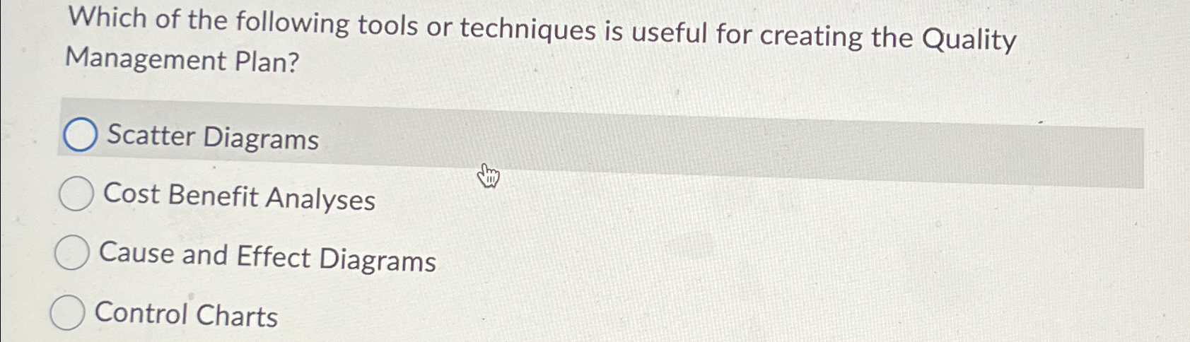 Solved Which of the following tools or techniques is useful | Chegg.com