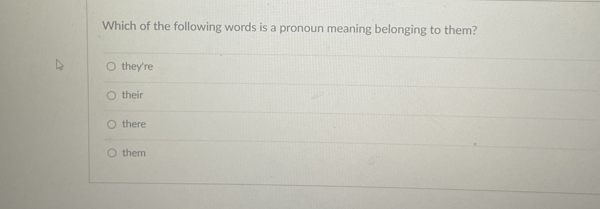 Solved Which of the following words is a pronoun meaning | Chegg.com