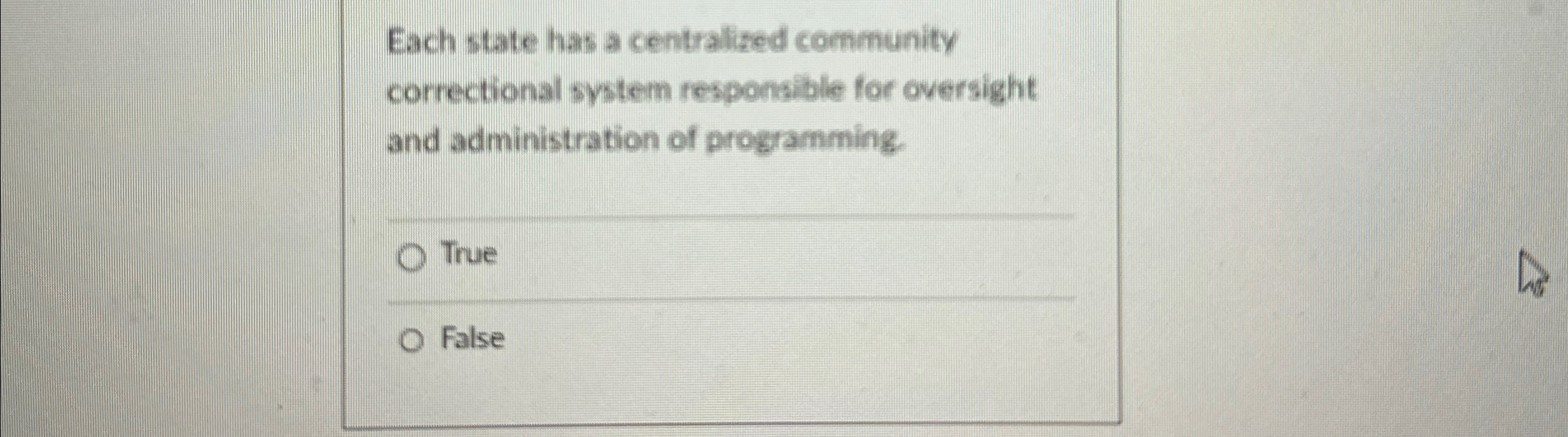 Solved Each state has a centralized community correctional | Chegg.com