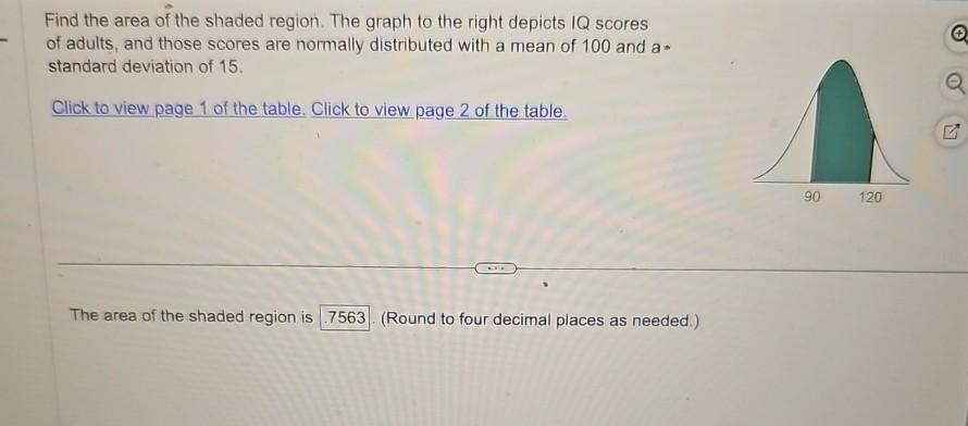 Solved Find the area of the shaded region. The graph to the | Chegg.com