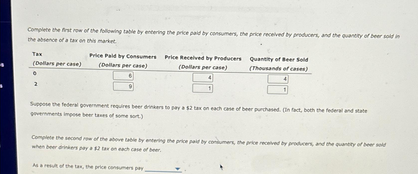 Solved Complete the first row of the following table by | Chegg.com