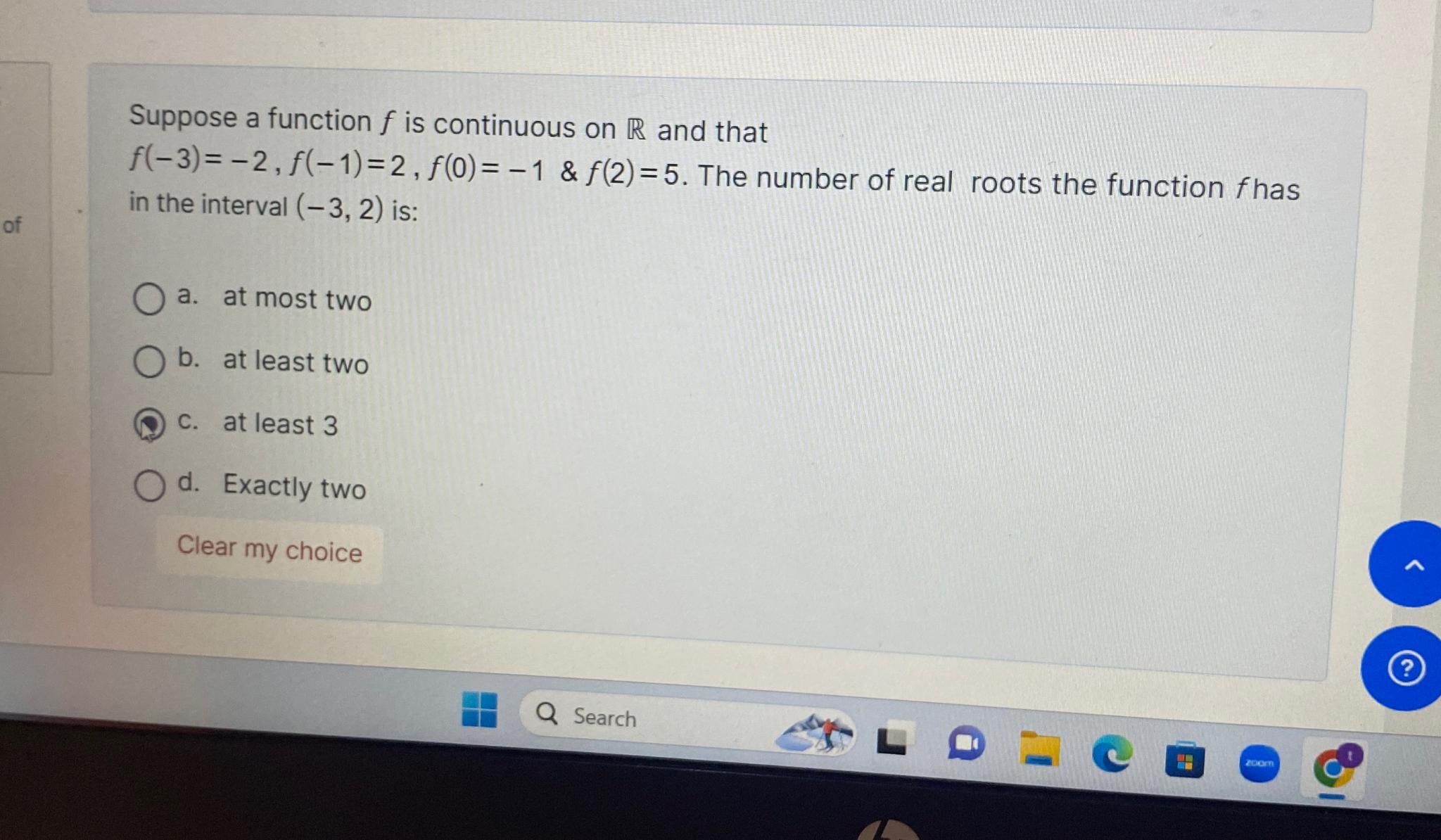 Solved Suppose a function f ﻿is continuous on R ﻿and that | Chegg.com