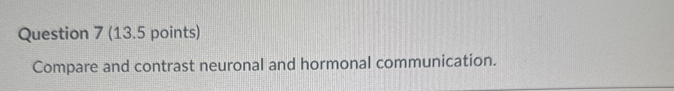 Solved Question 7 (13.5 ﻿points)Compare and contrast | Chegg.com
