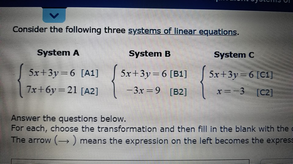 Solved transform A into B B into C put a check with correct | Chegg.com