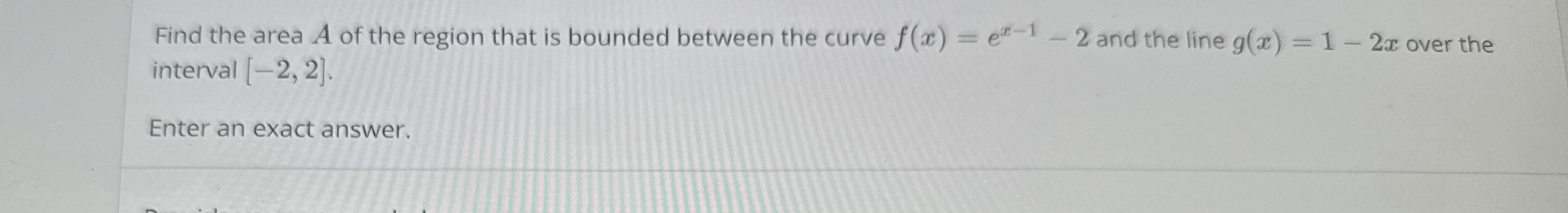 Solved Find the area A ﻿of the region that is bounded | Chegg.com