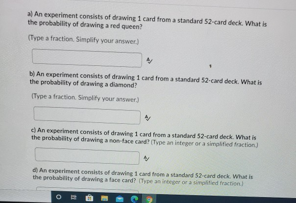 Solved Question 2 (16 points) Use the standard deck of 52 | Chegg.com