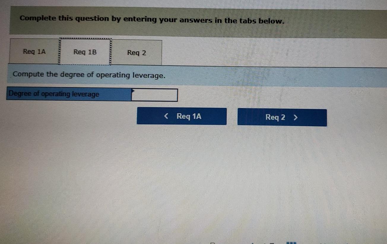 Solved Exercise 6-15 Operating Leverage (LO6-1, LO6-8] Magic | Chegg.com