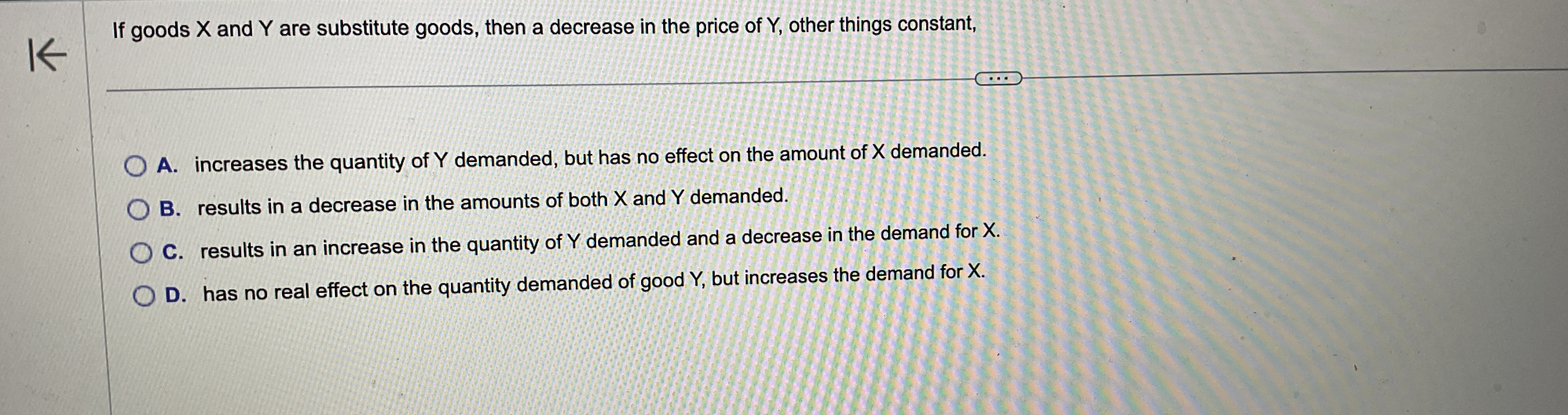 Solved If goods x ﻿and Y ﻿are substitute goods, then a | Chegg.com
