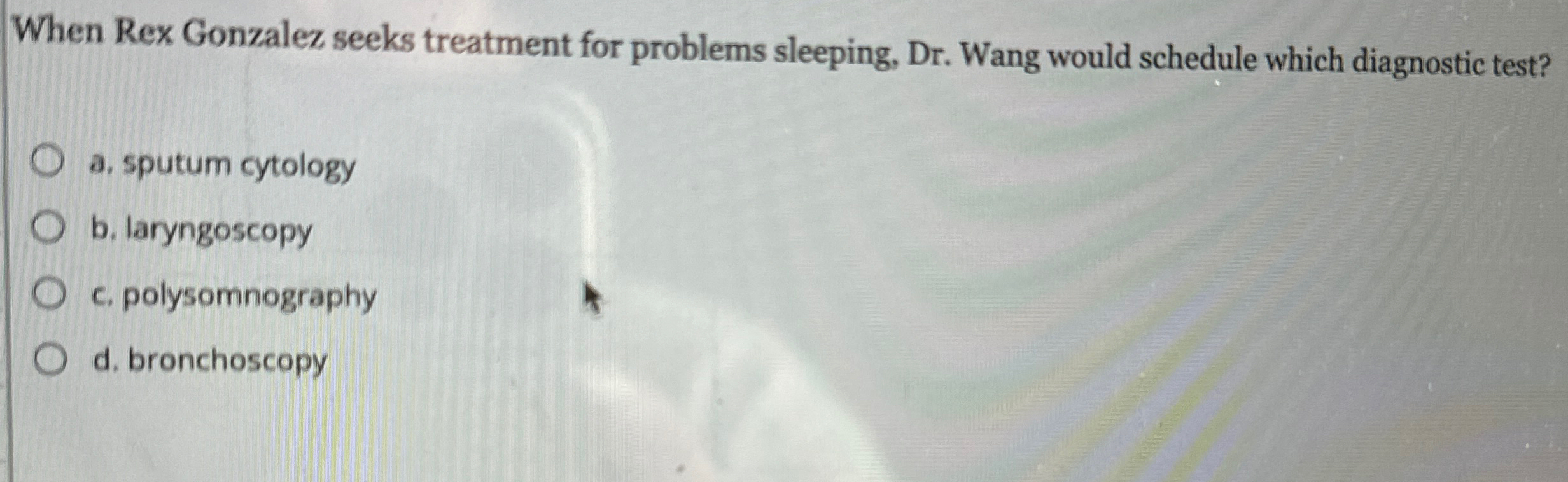 Solved When Rex Gonzalez seeks treatment for problems | Chegg.com