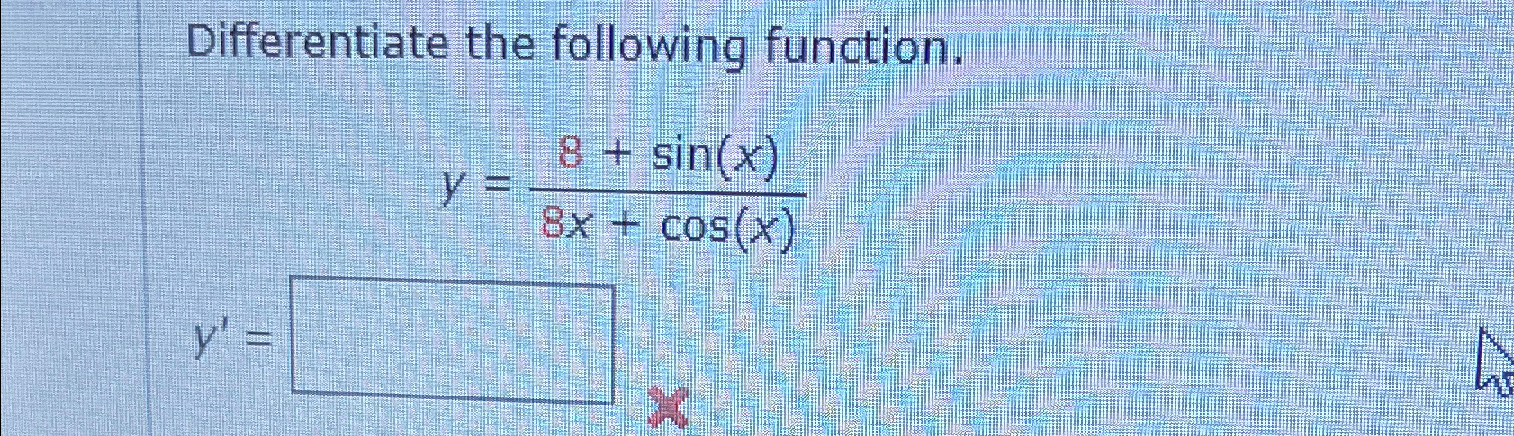 Solved Differentiate the following | Chegg.com