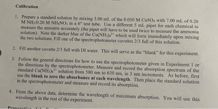 Solved calculate the concentration of Cu(NH3)4 2+ in the | Chegg.com