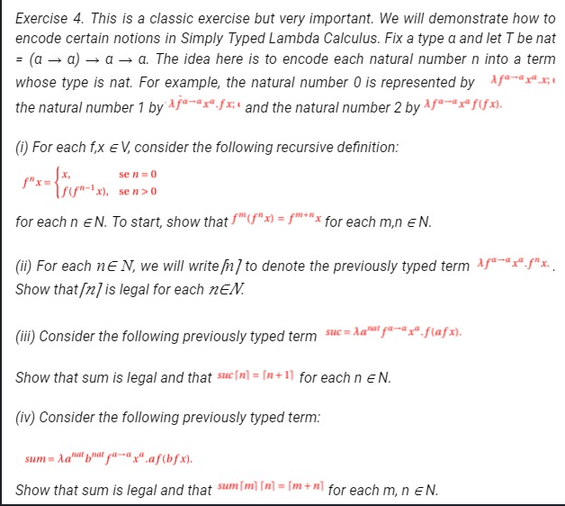 Solved Exercise 4. ﻿This is a classic exercise but very | Chegg.com