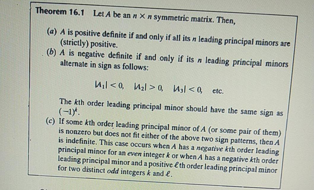Theorem 16.1 Let A be an n x n symmetric matrix. | Chegg.com