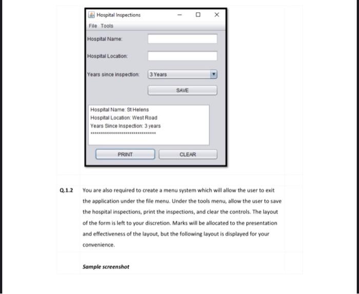 Solved Develop a Java GUI application that will capture a | Chegg.com